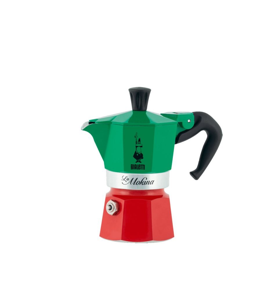 Pequeño placer La Mokina Tricolore Cafetera Italiana Bialetti ...