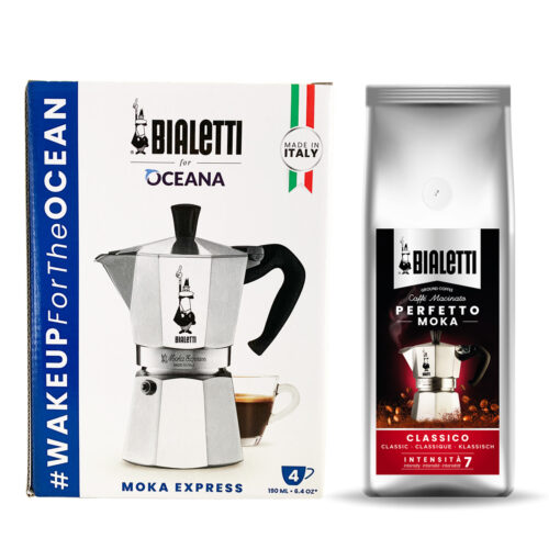 Pack Moka Express 3 Tazas + Café Perfetto Moka Classico