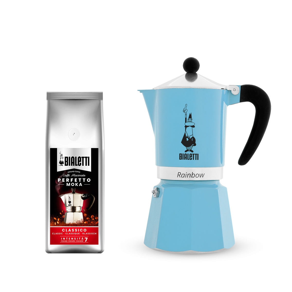 Cafetera Italiana Bialetti Rainbow de 1 taza para un buen café ...