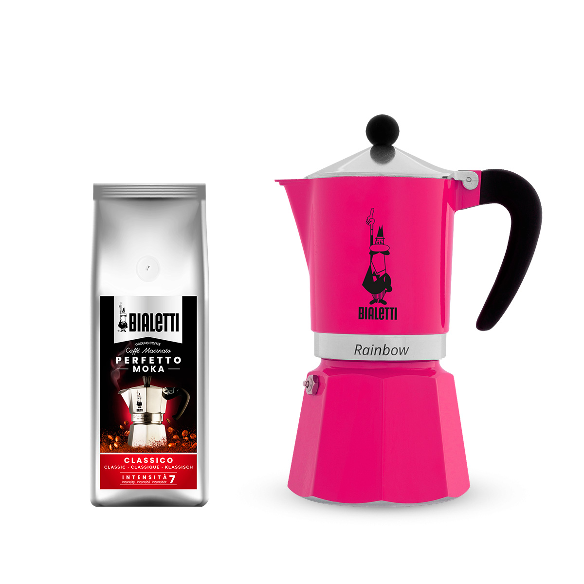 Cafetera Italiana Bialetti Rainbow de 1 taza para un buen café ...